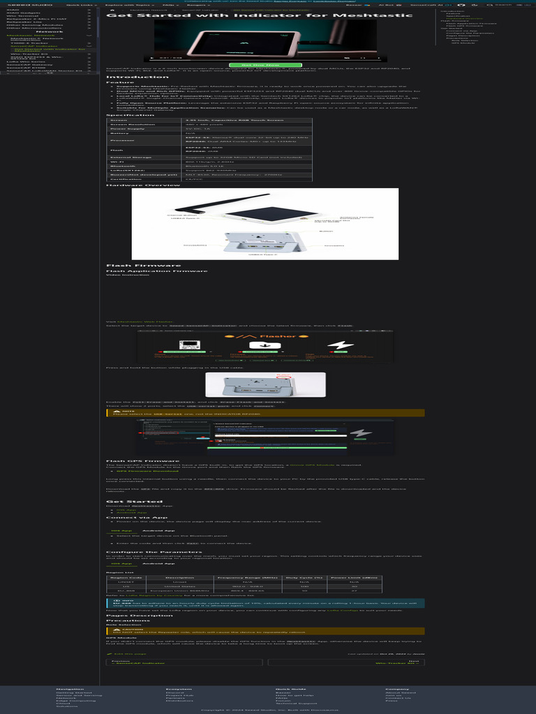 Get Started With Indicator For Meshtastic - Seeed Studio Wiki | PDF | Usb | Microcontroller