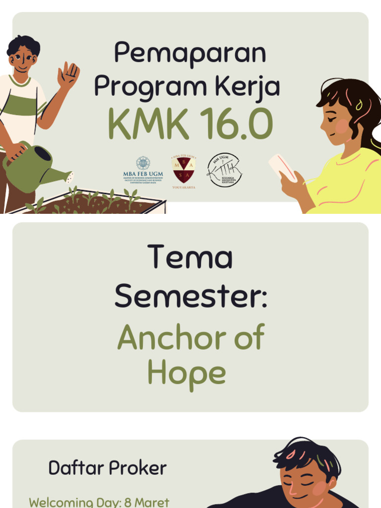 Pemaparan Program Kerja | PDF