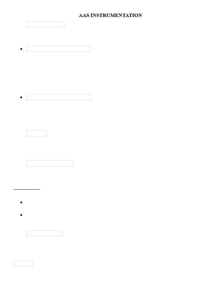 AAS INSTRUMENTATION | PDF | Atomic Absorption Spectroscopy | Optics