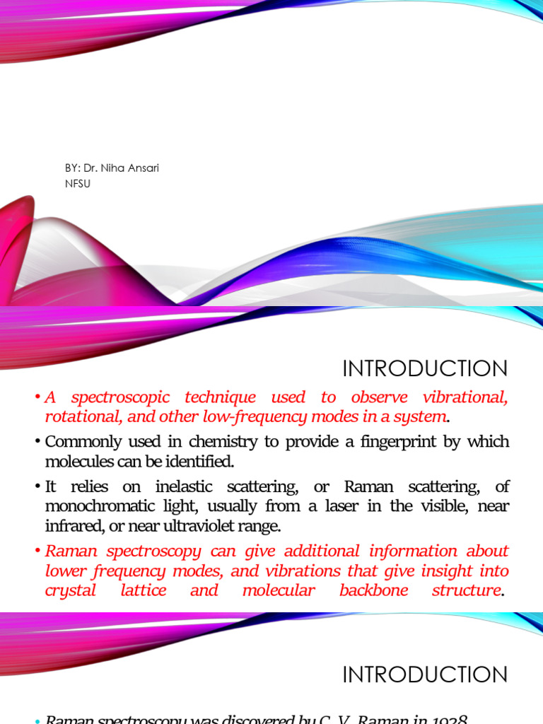Raman | PDF | Raman Spectroscopy | Infrared Spectroscopy