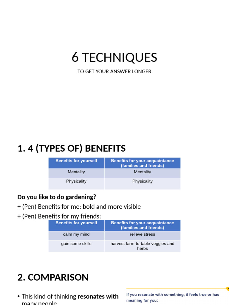 Speaking Skill - How To Expand Ideas | PDF | Psychology