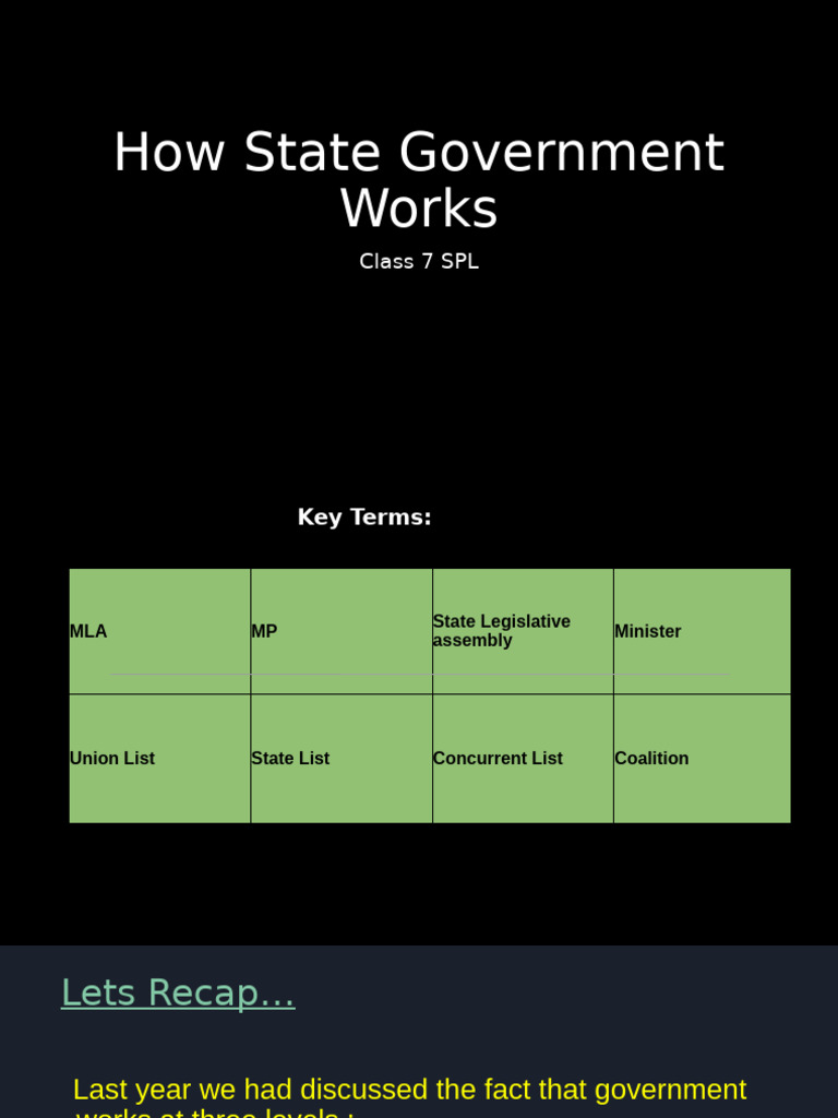 Understanding State Government Functions | PDF | Separation Of Powers ...