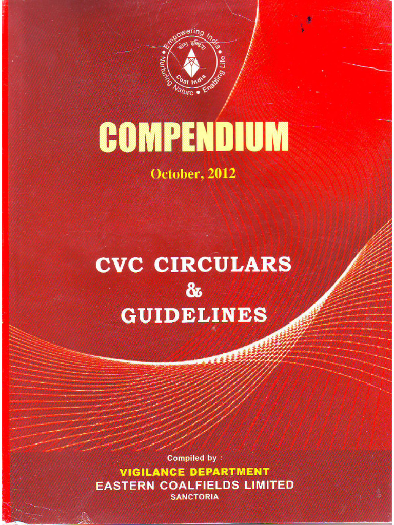 Compendium 2012 by Vigilance Dept | PDF