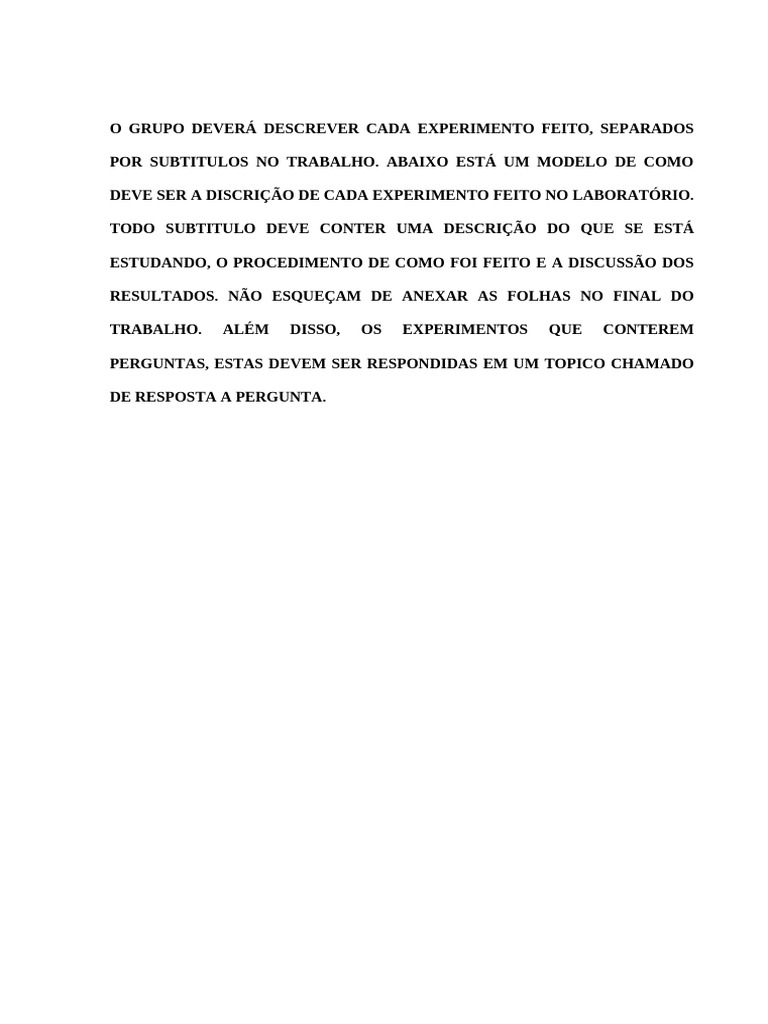 Descrição de Experimentos com Rato Wistar | PDF | Behaviorismo ...