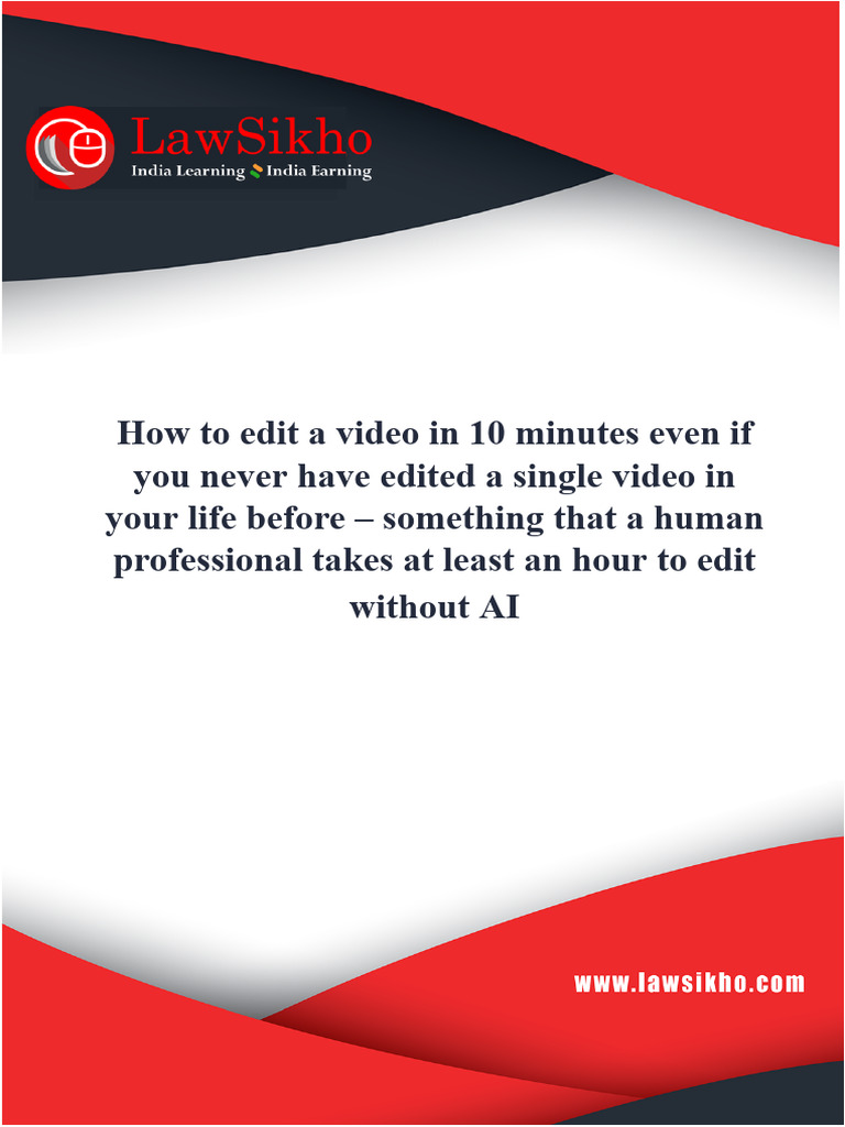 How To Edit A Video in 10 Minutes Even If You Never Have Edited A ...