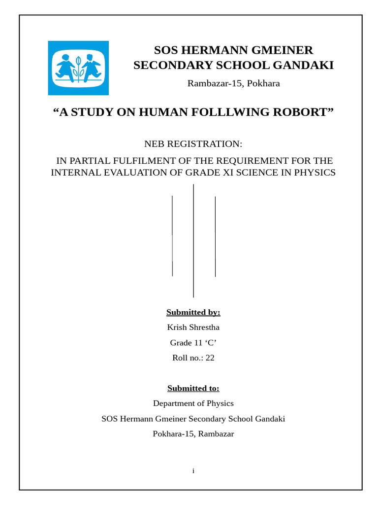 physics project-1 | PDF | Robot | Robotics