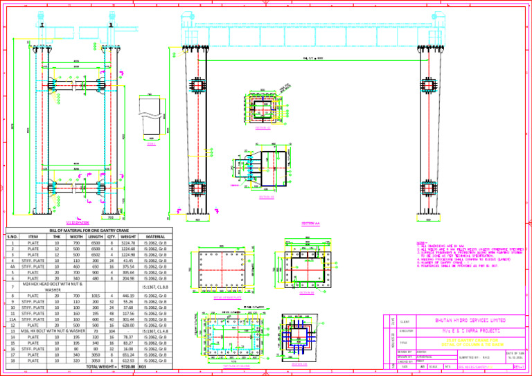 102 - Detail of Column & Tie Beam Details-Model | PDF