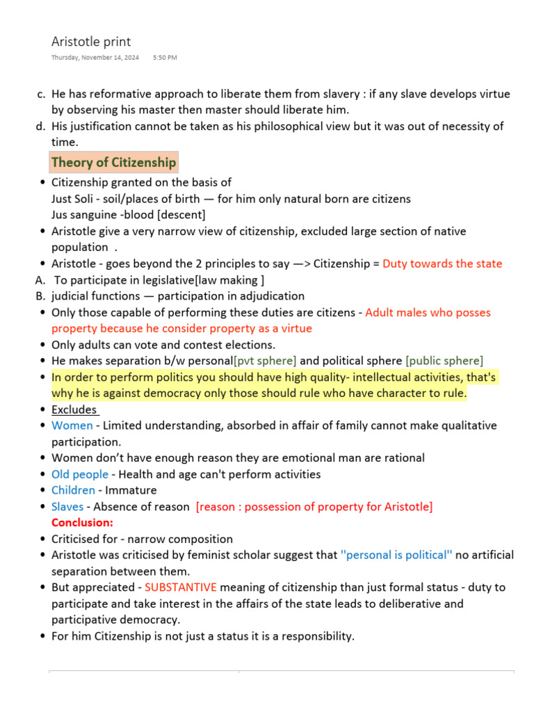 Aristotle Final | PDF