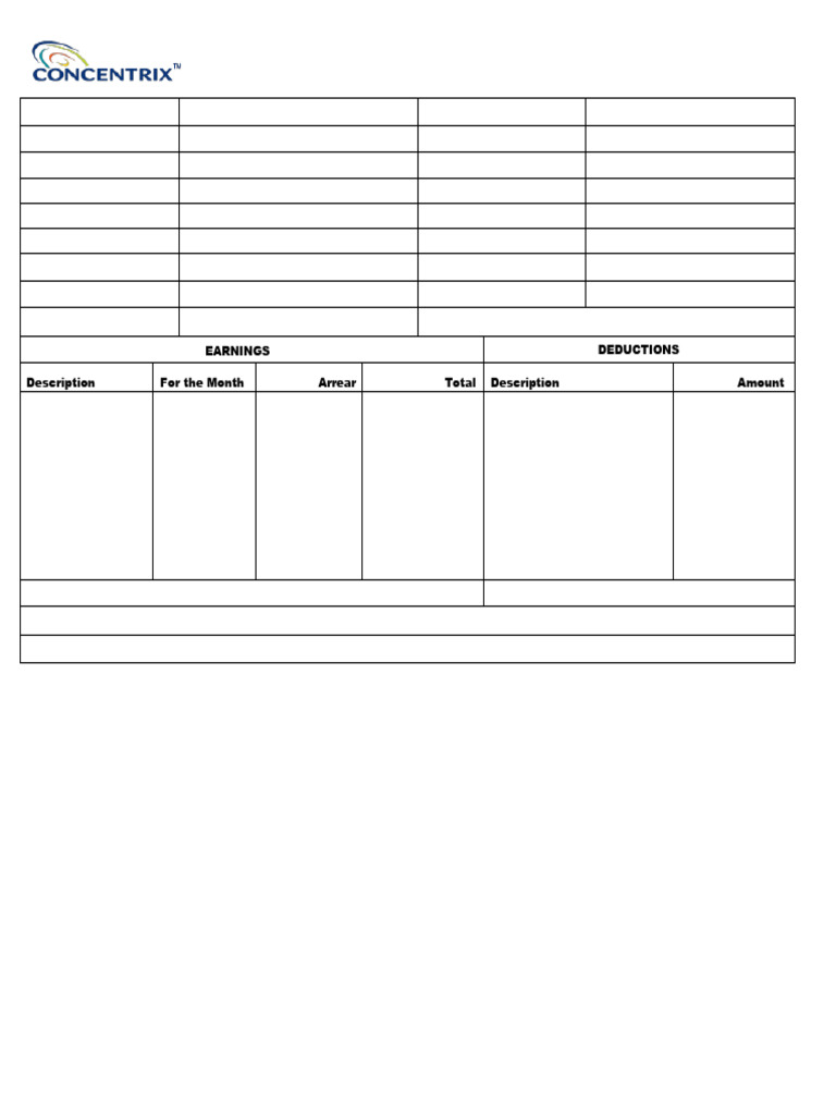Concentrix - Payslip For The Month of July | PDF | Income | Taxes