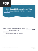 Class 12 Hindustani Music Sample Paper | PDF | Classical And Art Music ...
