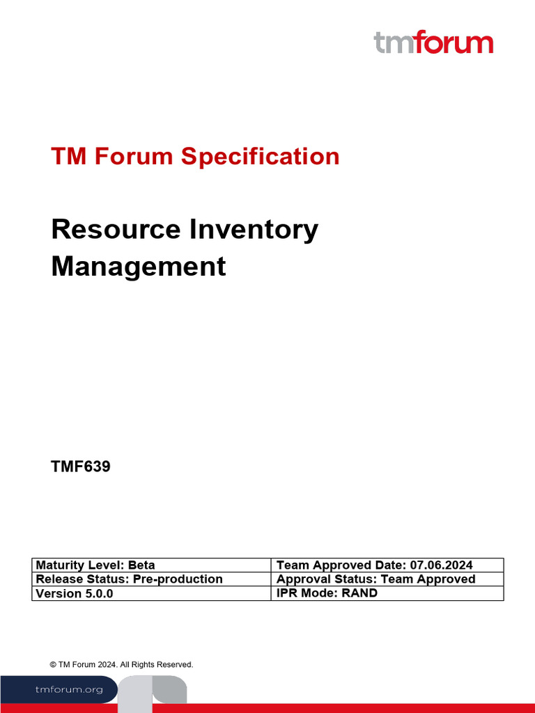 Resource Inventory Management API Guide | PDF | Copyright | Software ...