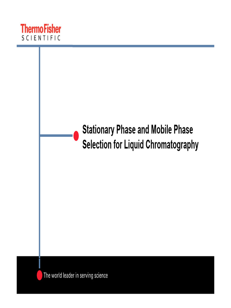 Liquid Chromatography Phase Selection | PDF | Chromatography | Physical ...