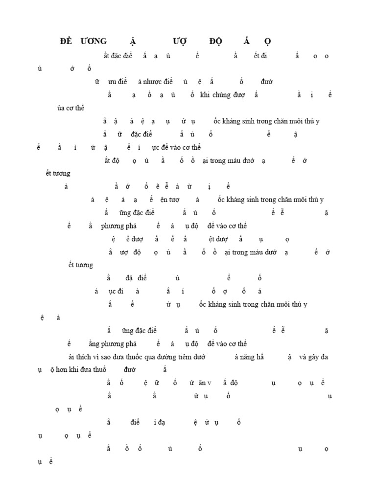 De Cuong On Tap DDC | PDF