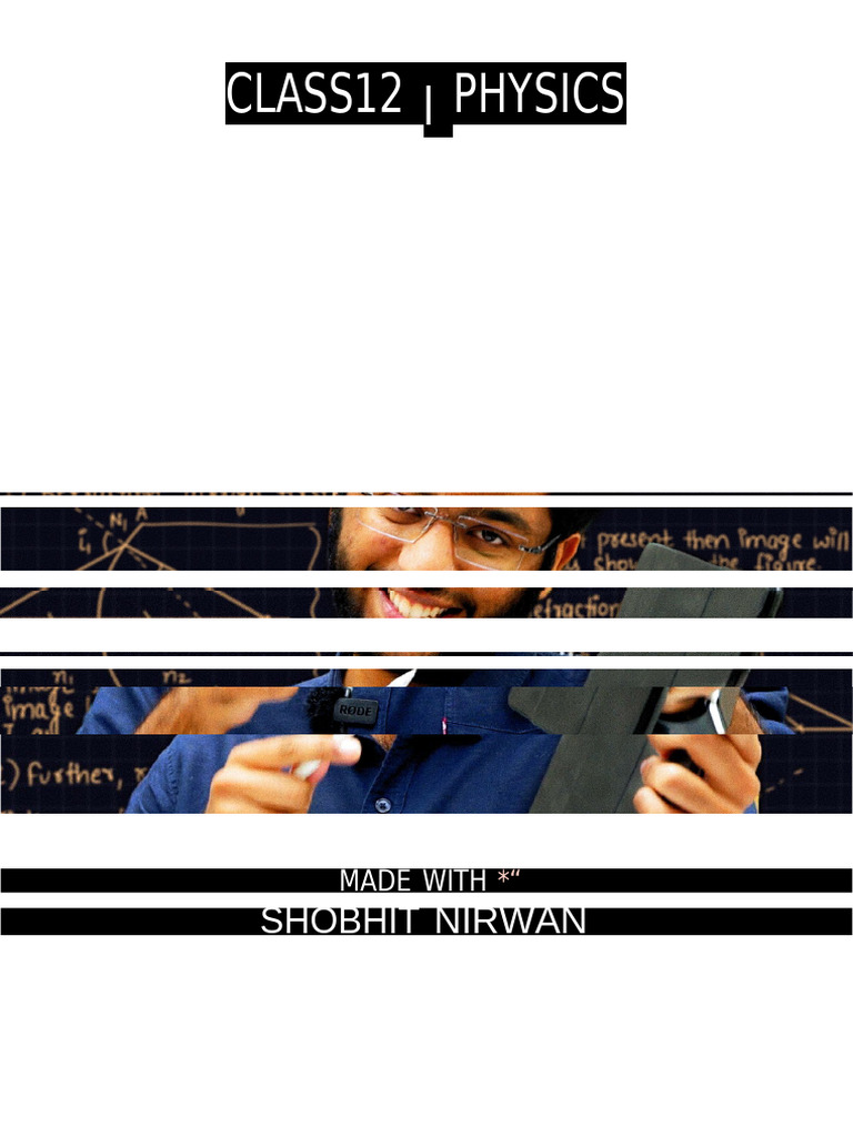 Class 12 Physics Derivations PDF | PDF