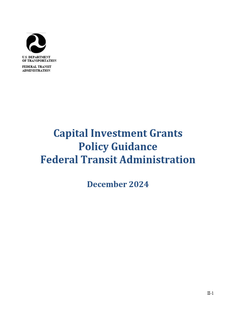CIG Policy Guidance December 2024 | PDF | Public Transport | National ...