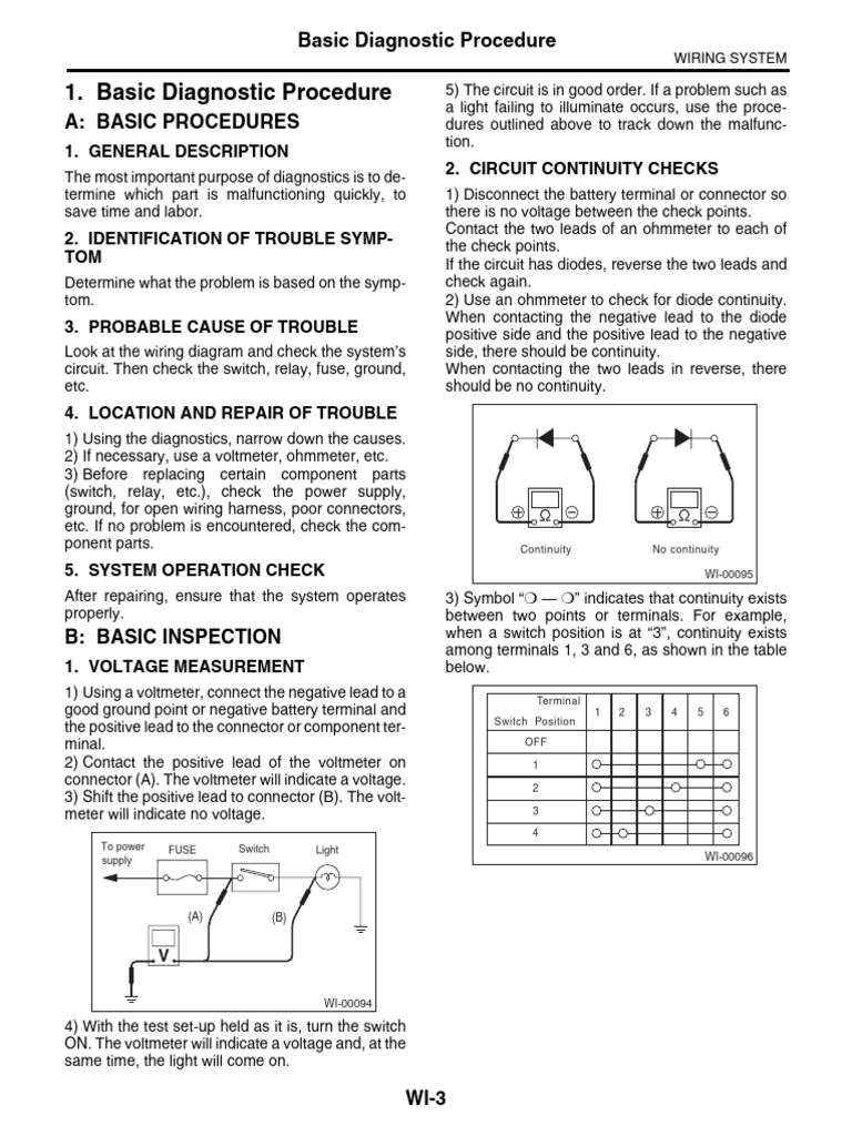01 - Basic Diagnostic Procedure | PDF | Voltage | Electrical Connector