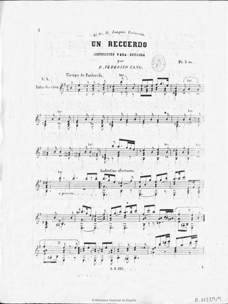 Federico Cano Un Recuerdo | PDF