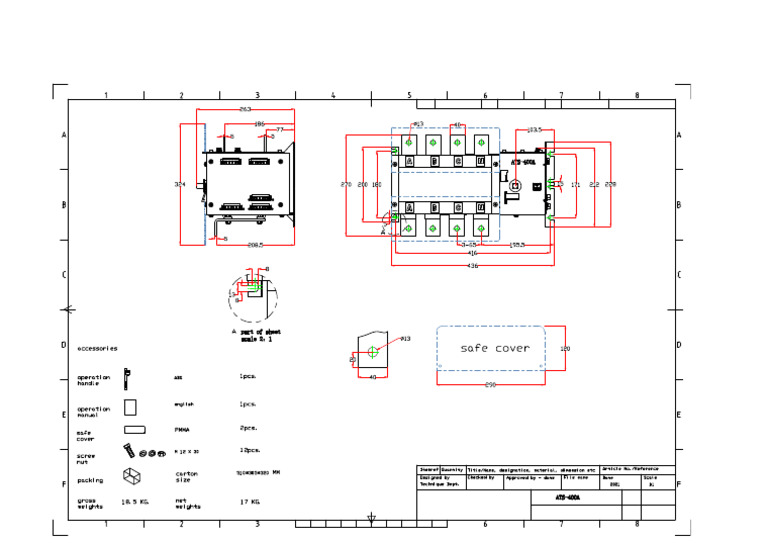 Dimensões Chave Aisikai 400a | PDF