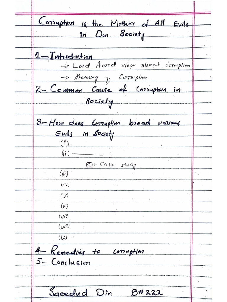 Saeedud Din B#222 Outline | PDF