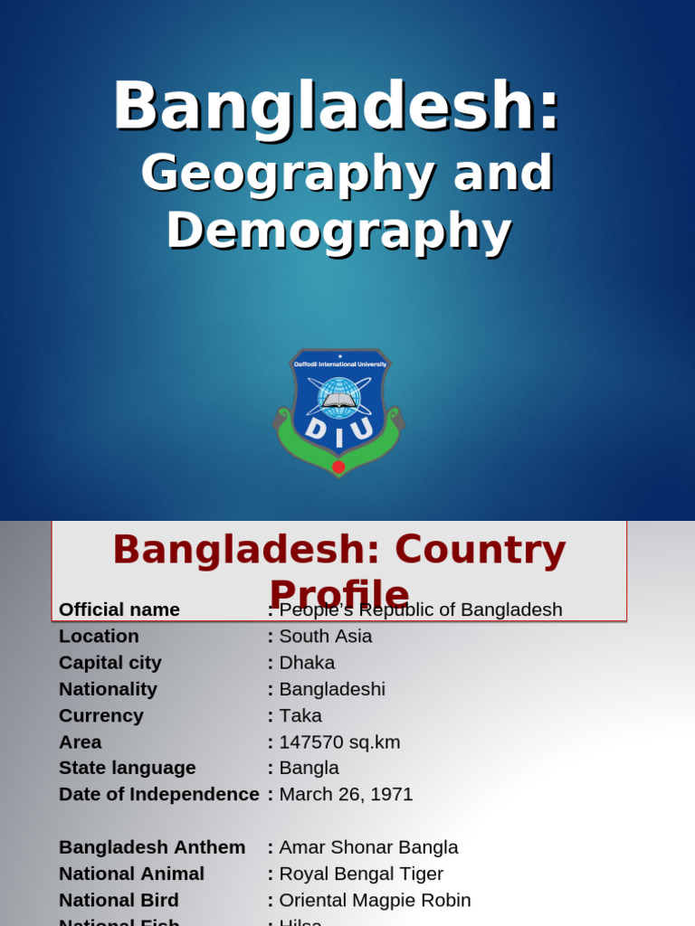 1. Bangladesh_Geography and Demography_UPDATED | PDF | Bangladesh | Bengal