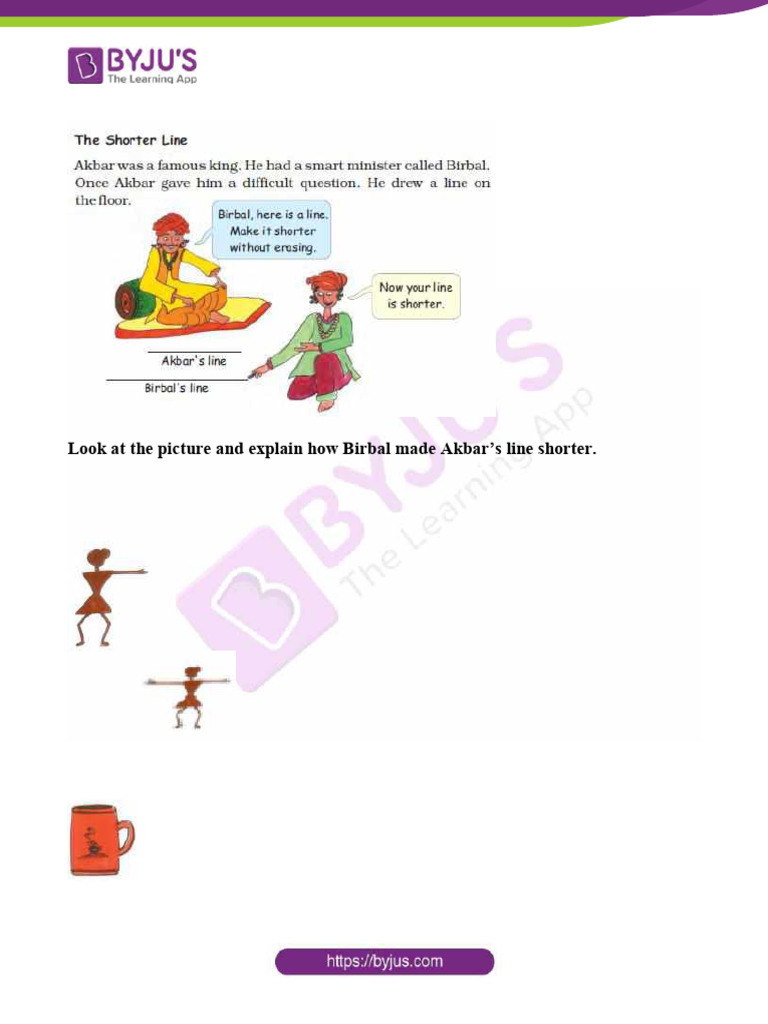 NCERT Solutions Mathematics Class 4 Chapter 2 Long and Short | PDF | Length