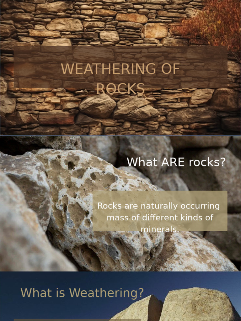 Weathering of Rocks | PDF | Weathering | Rock (Geology)