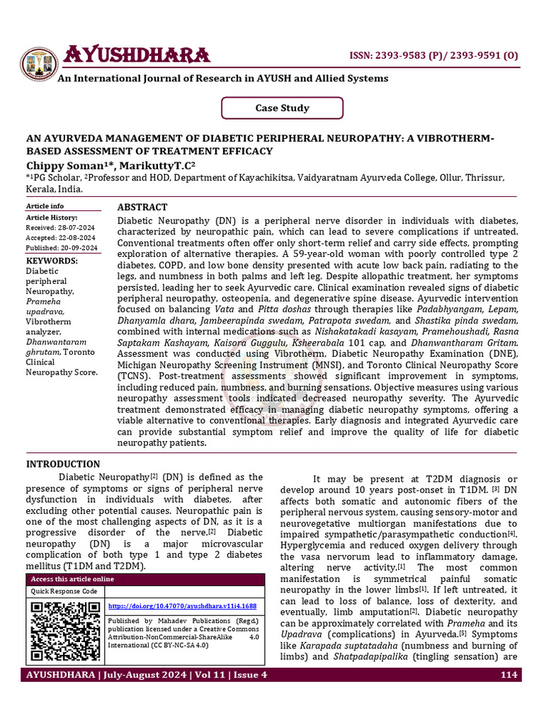 1688-Article Text-4122-1-10-20241004 | PDF | Peripheral Neuropathy ...