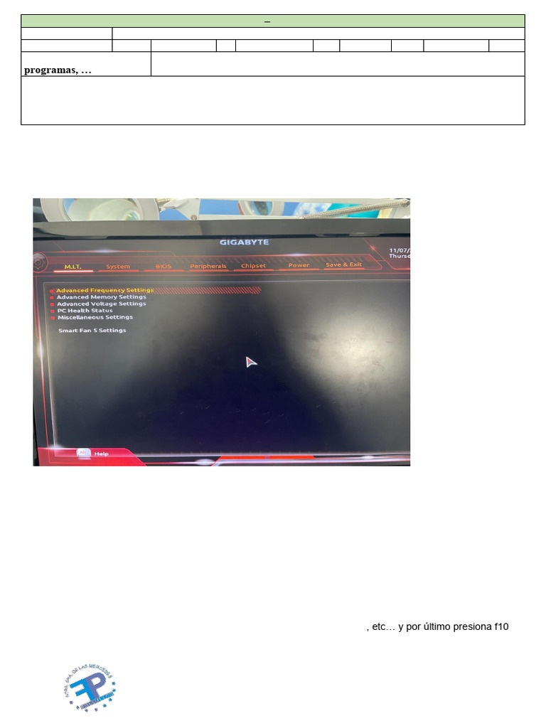 NP05. - (7) DescripciÃ N BIOS - UEFI | PDF | Arranque | Bios