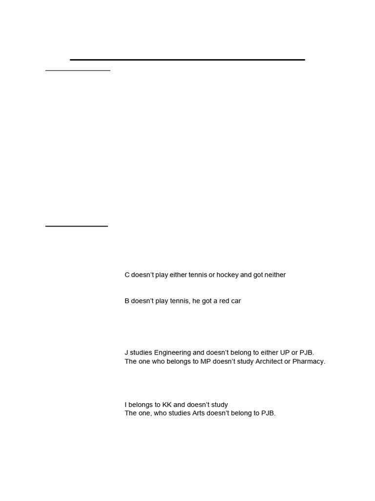 Circular and Tabular Puzzle Notes | PDF