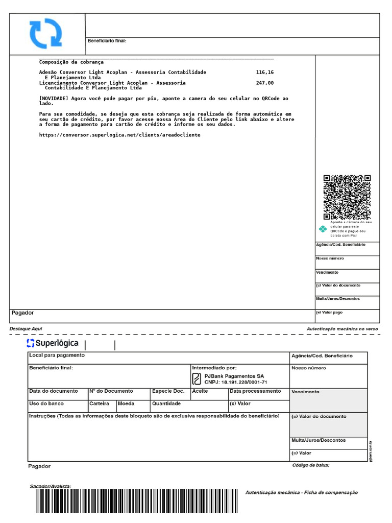 Boleto-D & S Planos Funerarios Ltda | PDF | Serviços financeiros | Business