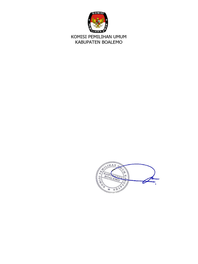 Undangan Verifikasi Dokumen Pilkada Boalemo | PDF