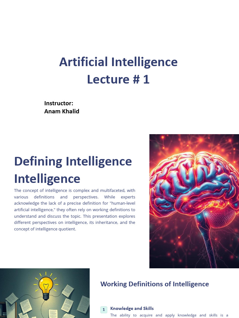 1 Lecture 511 | PDF | Intelligence | Intelligence Quotient