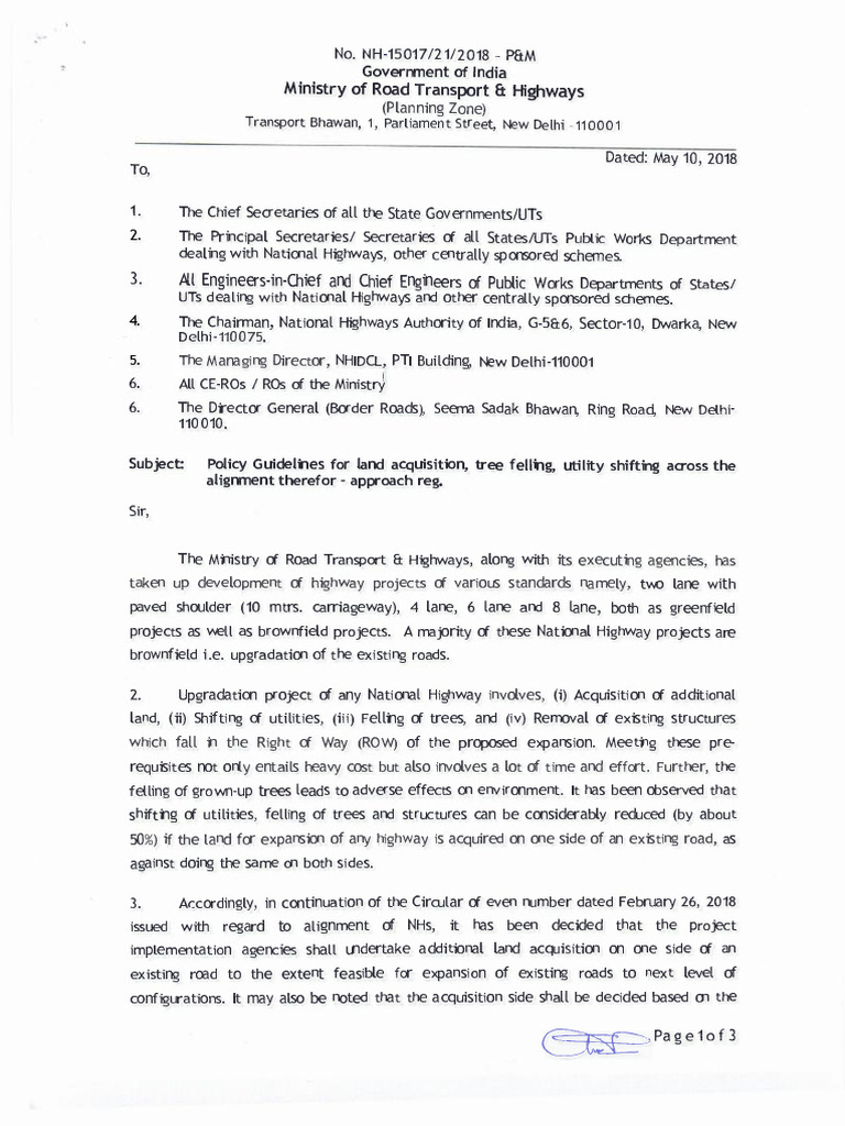 Guideline For Eccentric 2 Lane For Future 4 Lane | PDF | Traffic | Road ...