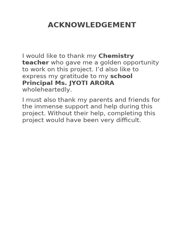 Acknowledgement | PDF