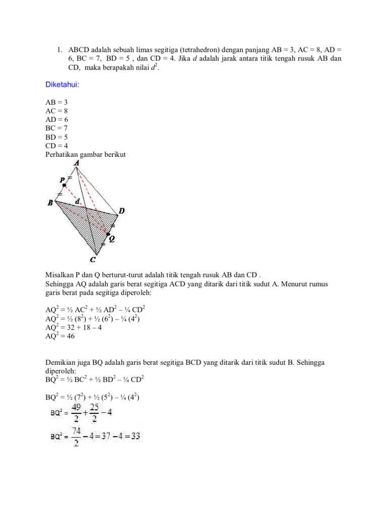 Soal Garis Istimewa Pada Segitiga | PDF