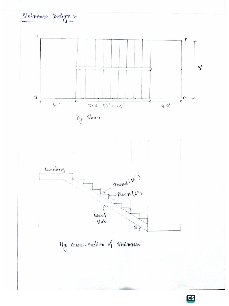 Stair and Column Design | PDF