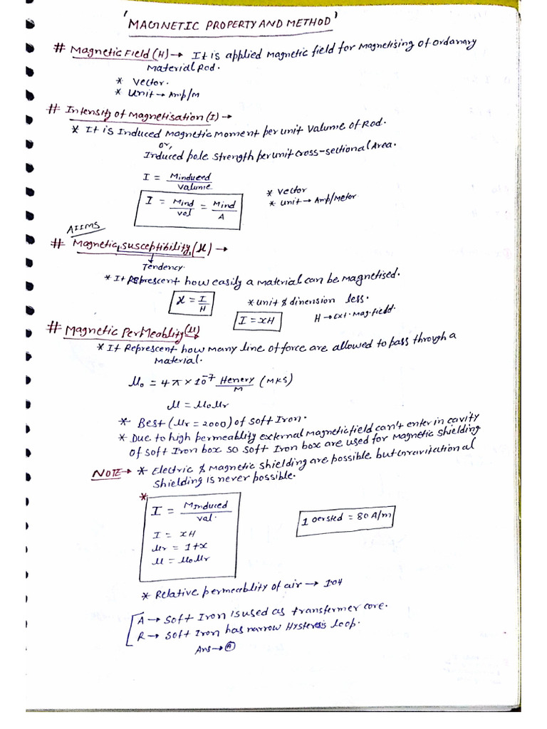 21 Magnetic Property and Method | PDF