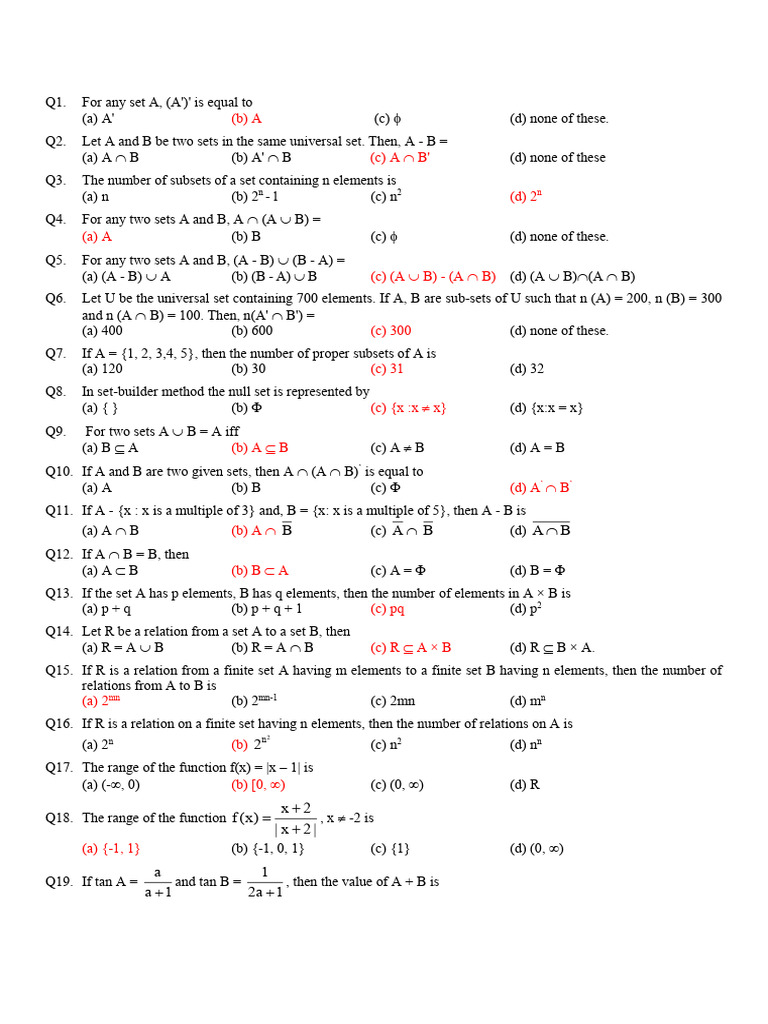 Mcq All Chapters | PDF | Ellipse | Geometric Shapes