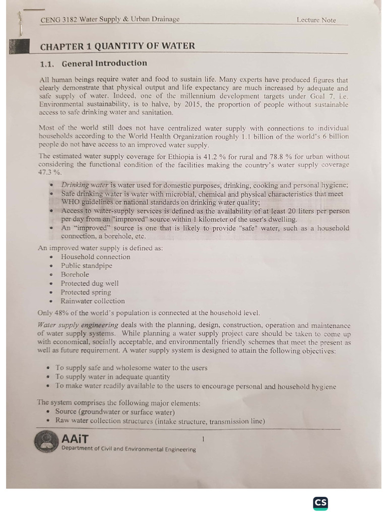 C.W.E 526 Note | PDF