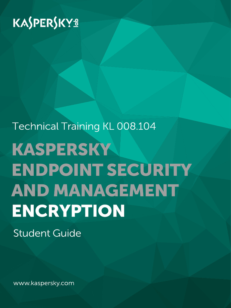 KL 008.104 Students Guide Encryption en v1.1 | PDF | Key (Cryptography) | Encryption