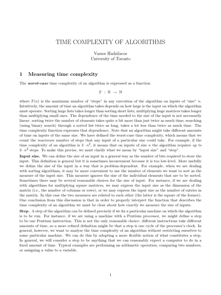 Brief Complexity | PDF | Time Complexity | Computational Complexity Theory