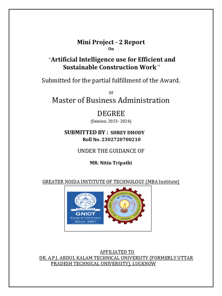 Mini Project [2] SHREY | PDF | Green Building | Sustainability