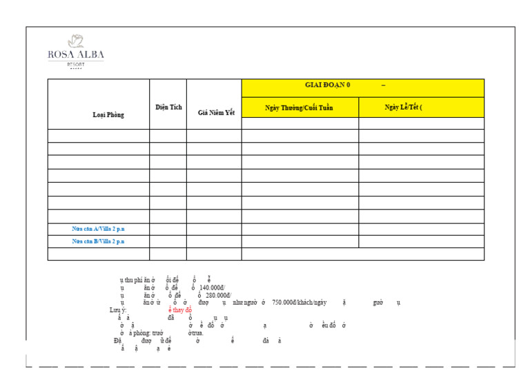Room Rate 2024 Direct Low Season | PDF