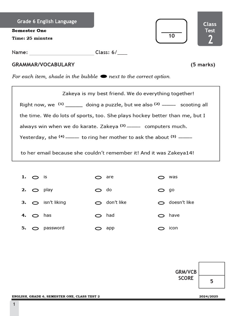CLT-TWO 6A MOCK TEST Ali | PDF | Vocabulary | Human Communication