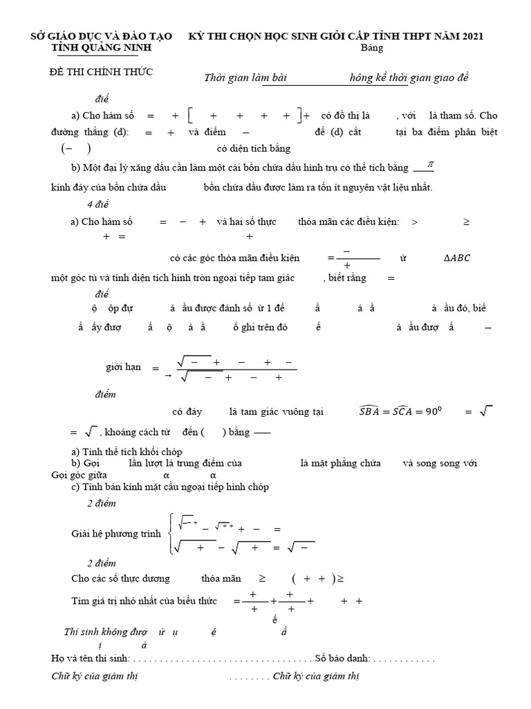 HSG Qu NG Ninh B NG A 2021 | PDF