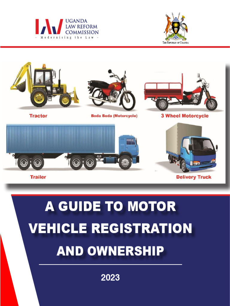 Uganda Motor Vehicle Registration Guide | PDF | Vehicle Registration ...