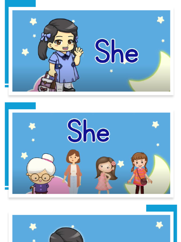 Pronouns - She, He, and It | PDF