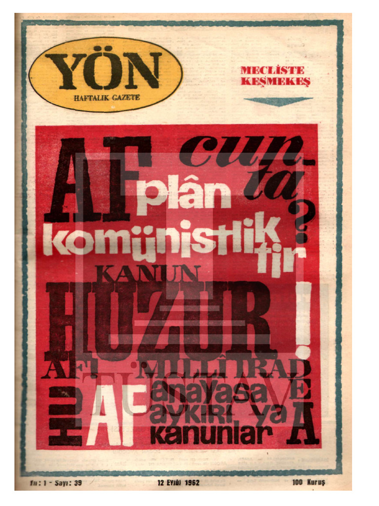 Yön Dergisi - C-1 - Sayi - 039 | PDF