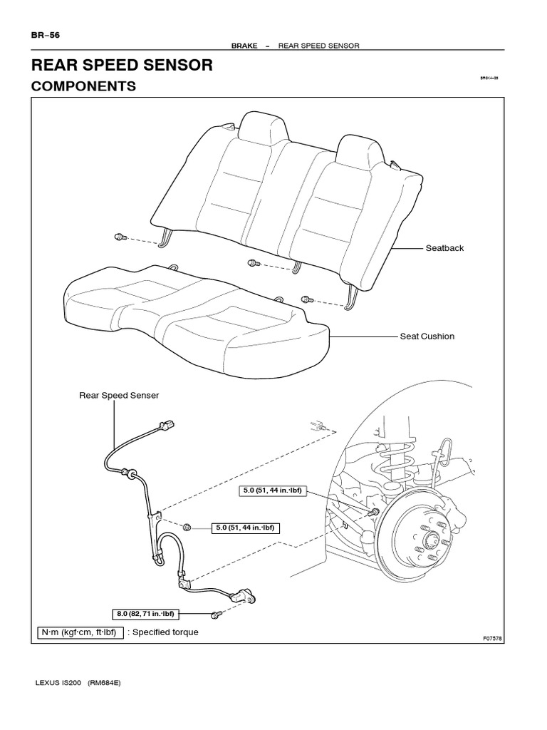 Rear Speed Sensor: Components | PDF