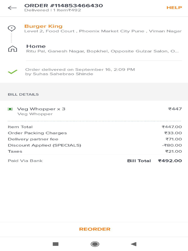 Foodbill | PDF